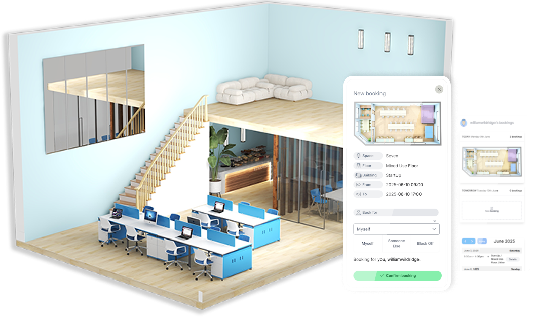 Desk, room and resource booking system - Concerto